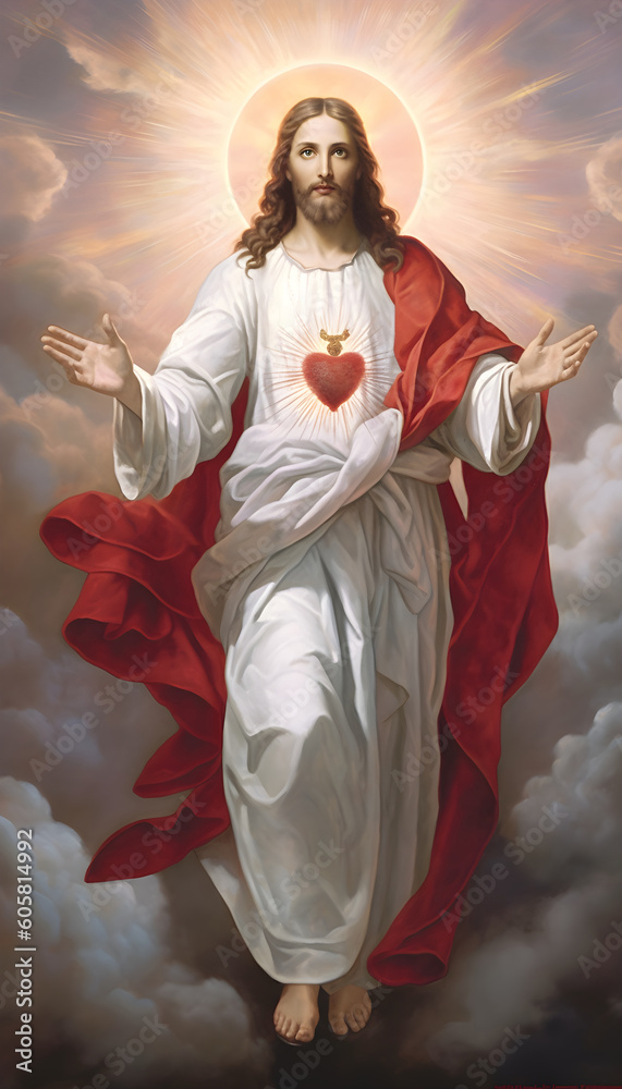 Póster Sagrado Corazón de Jesús, Sacred Heart of Jesus – Cuadro para Pared | Posters.es