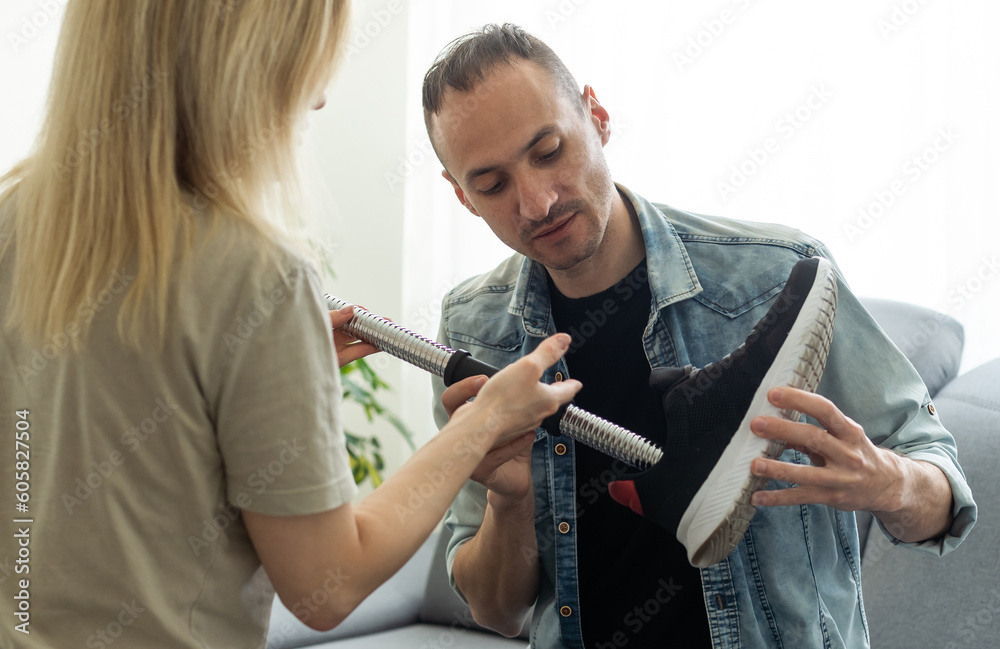 Modern Hospital Physical Therapy: Doctor Uses Tablet Computer, Helps ...