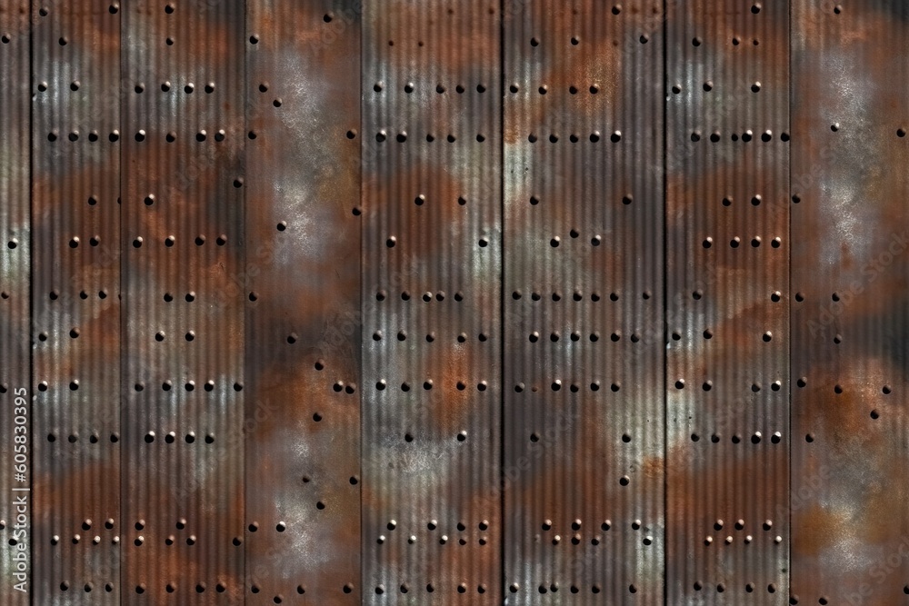 wallpaper for seamless rusty corrugated sheet metal shanty wall or roof ...