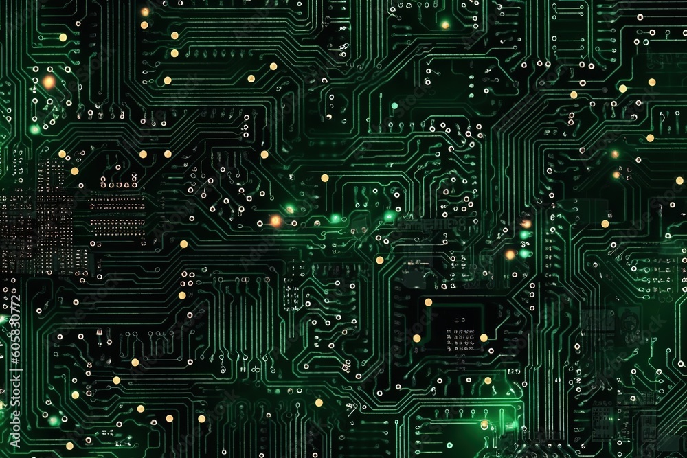 ภาพประกอบสต็อก wallpaper for seamless electronics circuit board and ...
