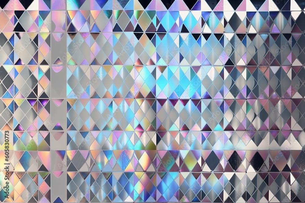 wallpaper for seamless holographic iridescent silver diamond birthday ...