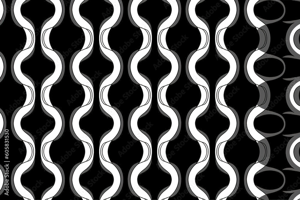 wallpaper for seamless mid century modern rounded ogee geometric ...