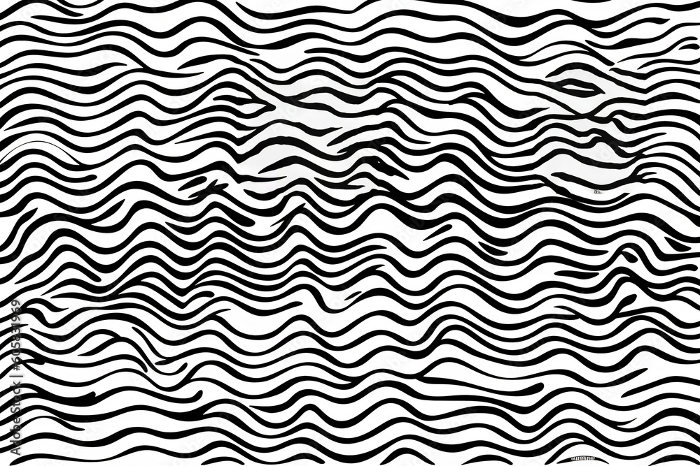 wallpaper for seamless horizontal squiggly stripes pattern made of ...