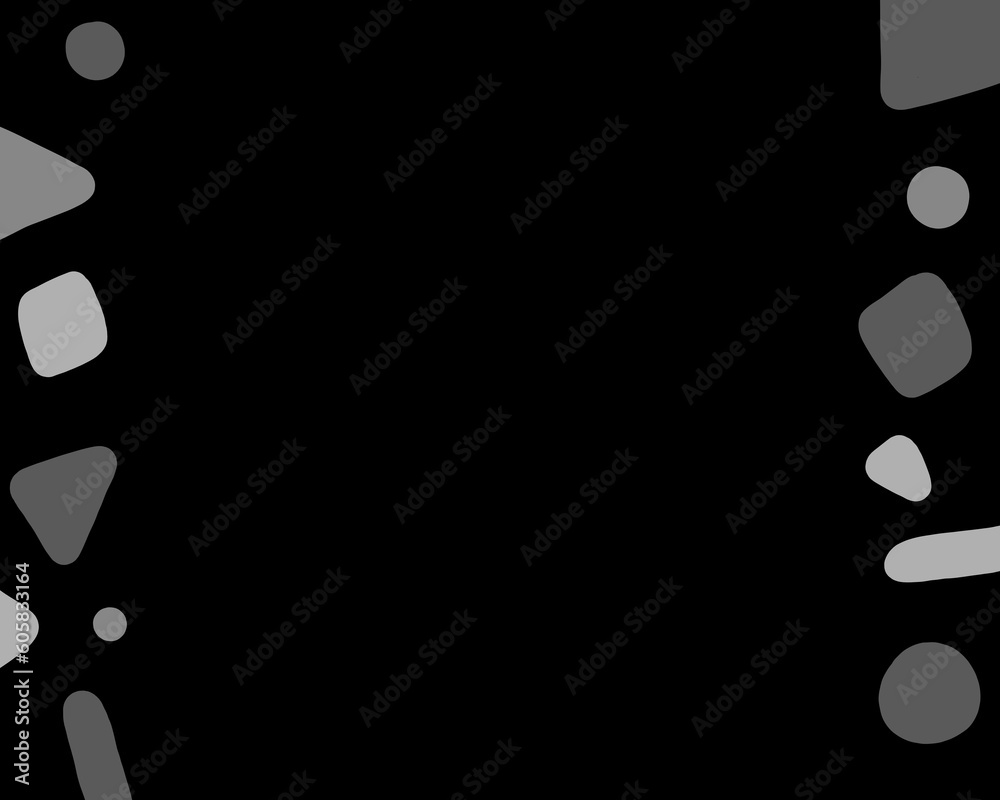 black geometric background, blank space presentation page, graphic ...