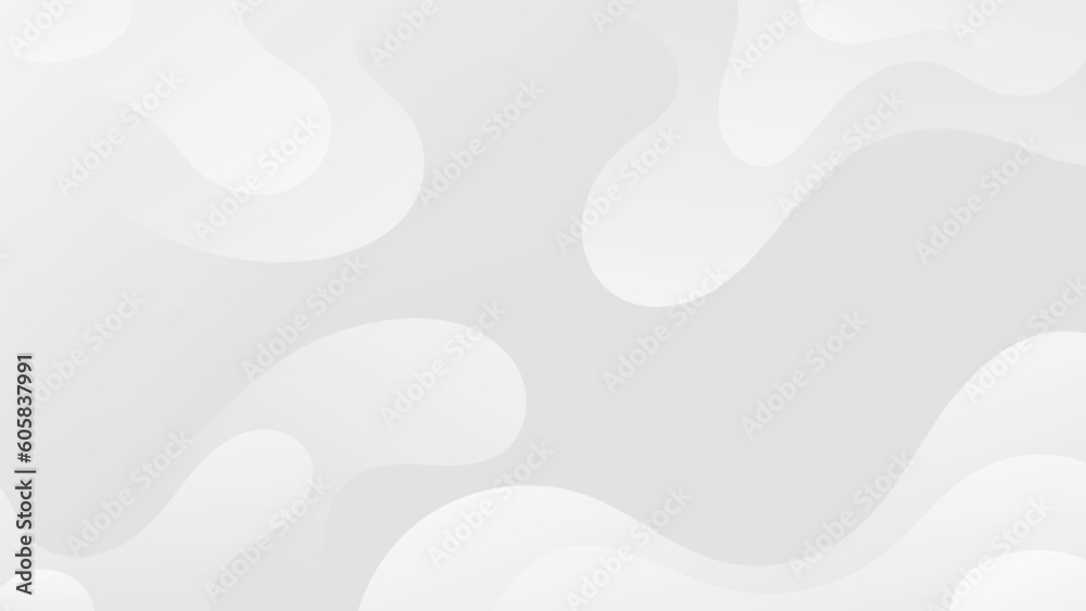 Abstract white liquid wave background. Modern background design ...