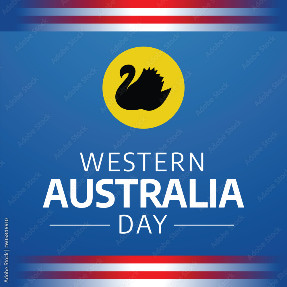Vetor de western australia day design template for celebration. western ...