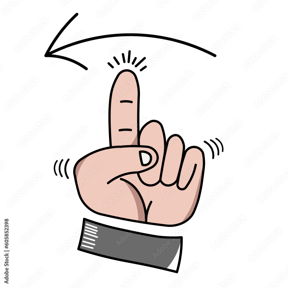 Small hand drag to the side, icon indicating new carousel style photos ...