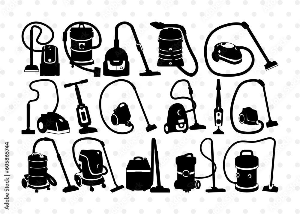 Vacuum Cleaner SVG, Cleaner Silhouette, Cleaning Svg, House Cleaner Svg ...