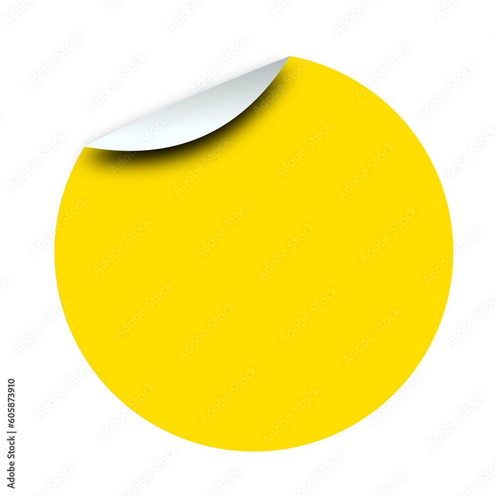 Sticky sticker note with folding on one side illustration icon png ...