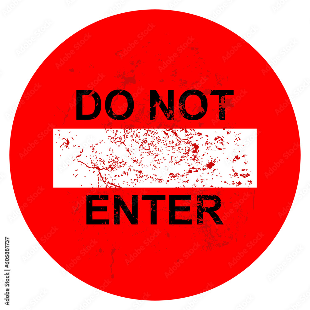 Do Not Enter, icon and logo vector Stock Vector | Adobe Stock