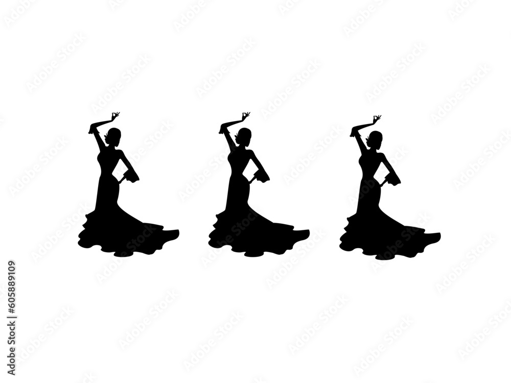 Ballerina Silhouette Ballet Dance Poses Set Of Ballet Dancer