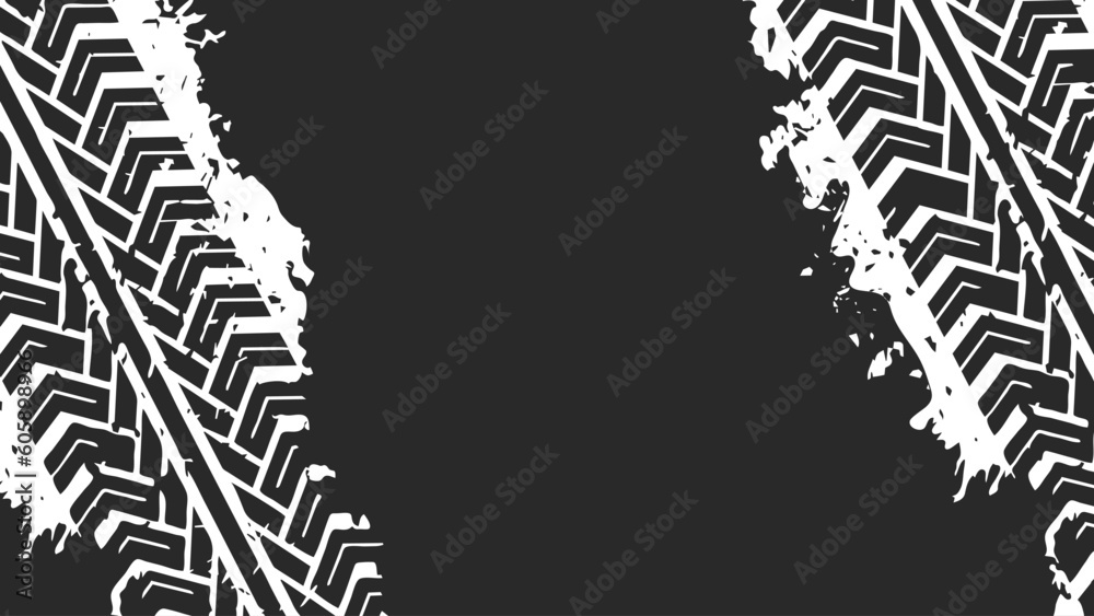 Off Road Tire Track Vector