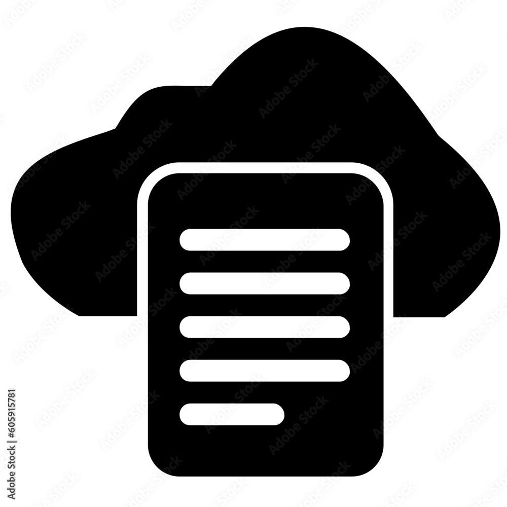 Document Icon represents documents and files, both digital and physical ...