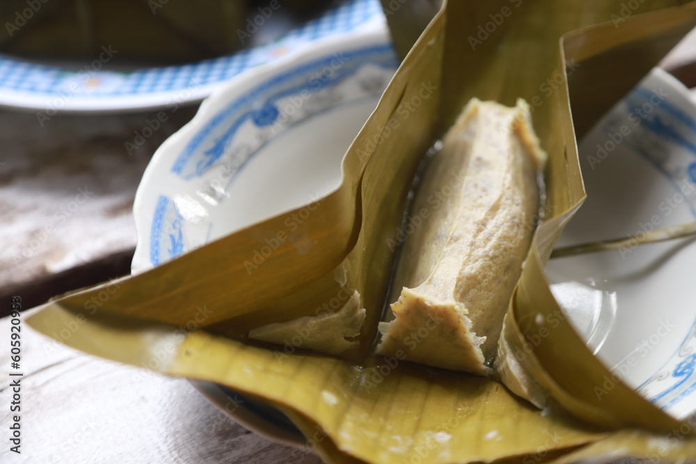 Barongko is a typical food from the Makassar Bugis tribe in South ...