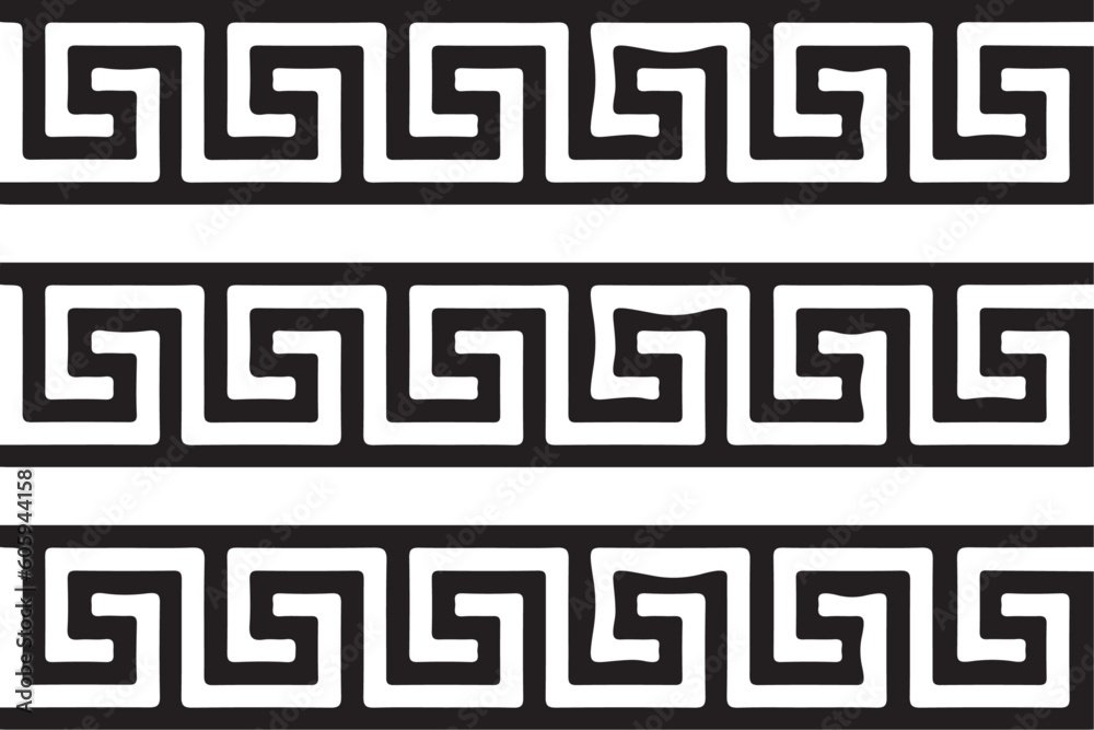 Greek pattern. seamless old ancient ornament with key element. Abstract ...