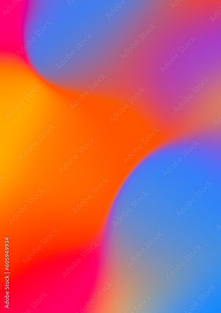 3D gradient shape form y2k millennium colourful grainy background wall ...