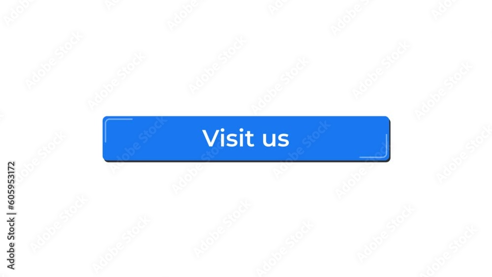 Visit us animated text button. Luma matte with transparent background ...
