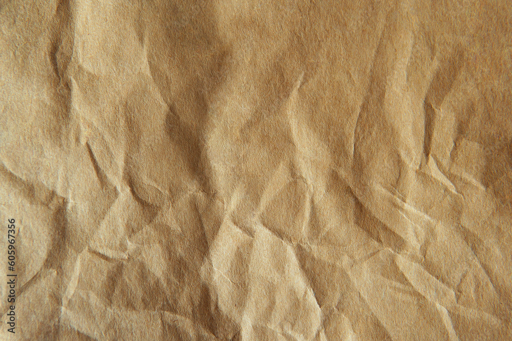 Creased pale light brown environmental friendly packaging butcher blank ...