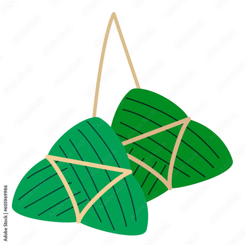 Strings of zongzi Dragon Boat Festival Traditional Rice Dumplings ...