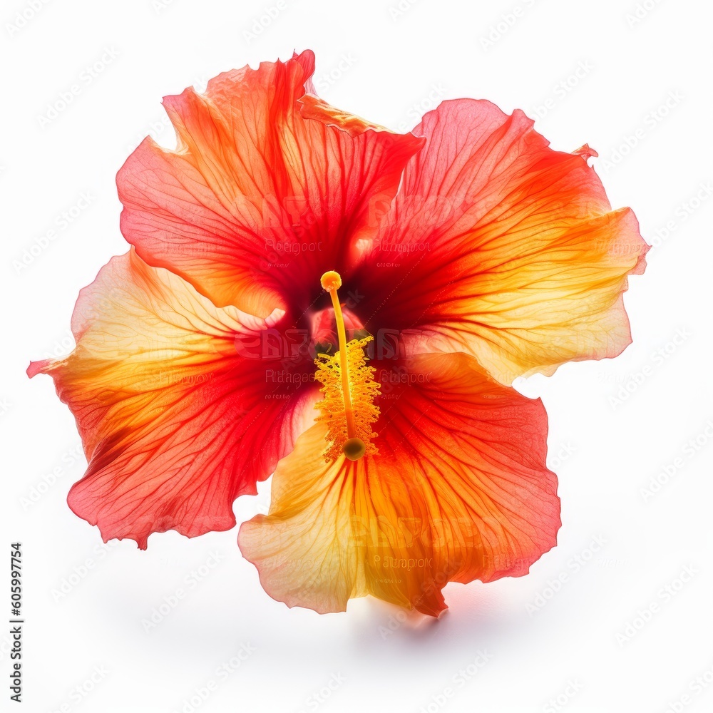 hibiscus flower isolated on transparent background cutout Stock ...