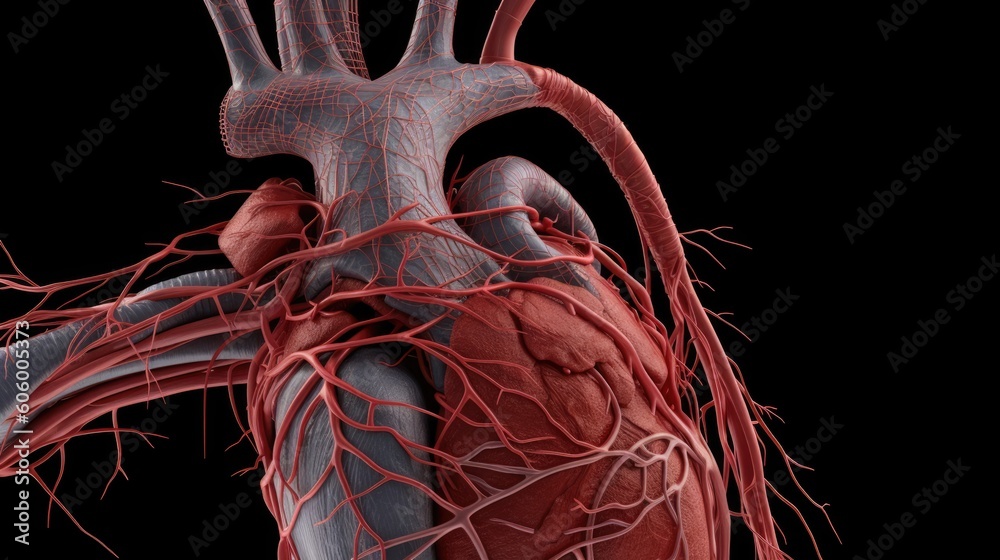 Impressive 3D Rendering of Various Arteries and Blood Vessels, Accurate ...