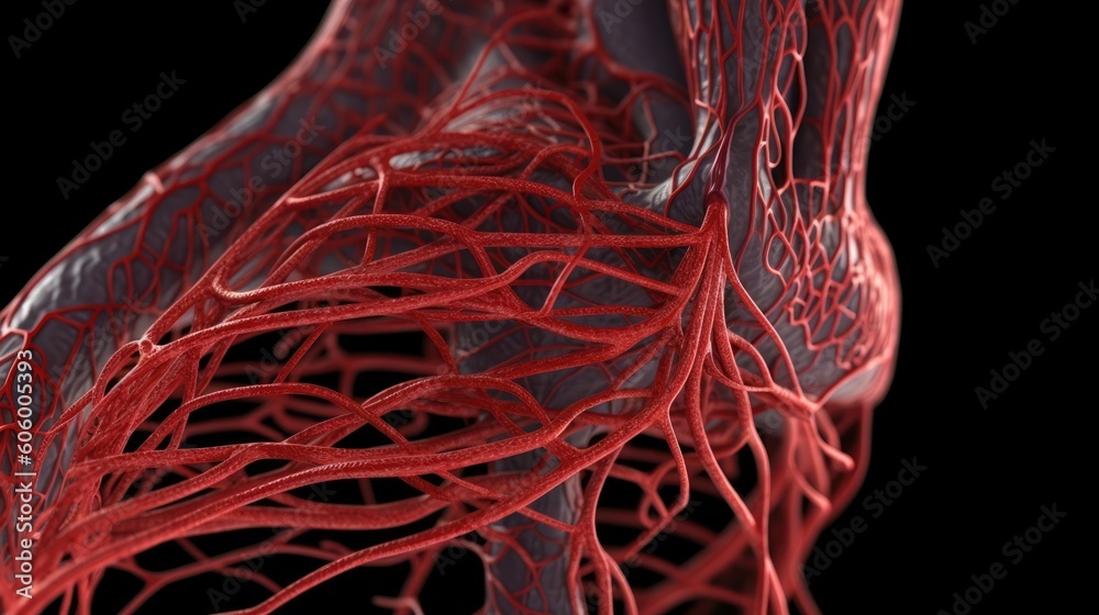 Impressive 3D Rendering of Various Arteries and Blood Vessels, Accurate ...