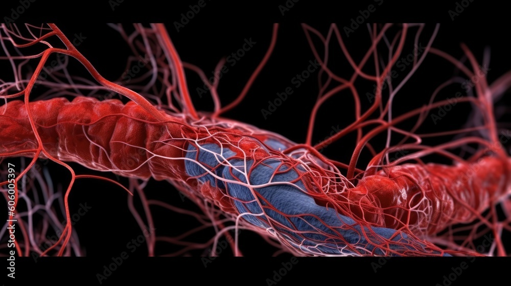Impressive 3D Rendering of Various Arteries and Blood Vessels, Accurate ...