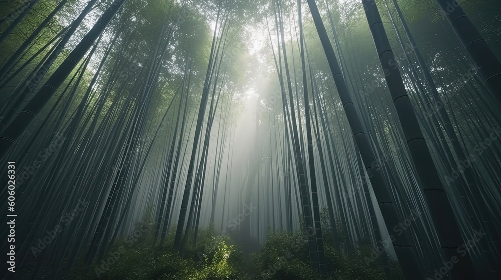 Lose yourself in the mystical ambiance of a misty morning in a Japanese ...