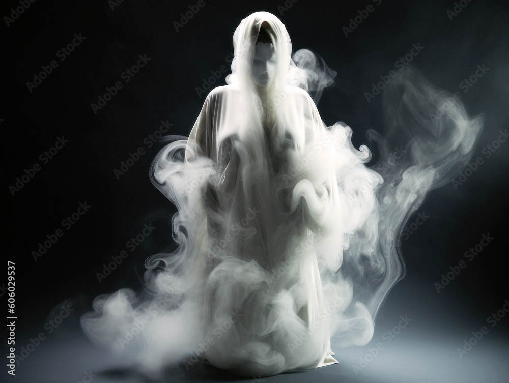 I think i saw a ghost Emerging from the darkness, a ghostly figure ...