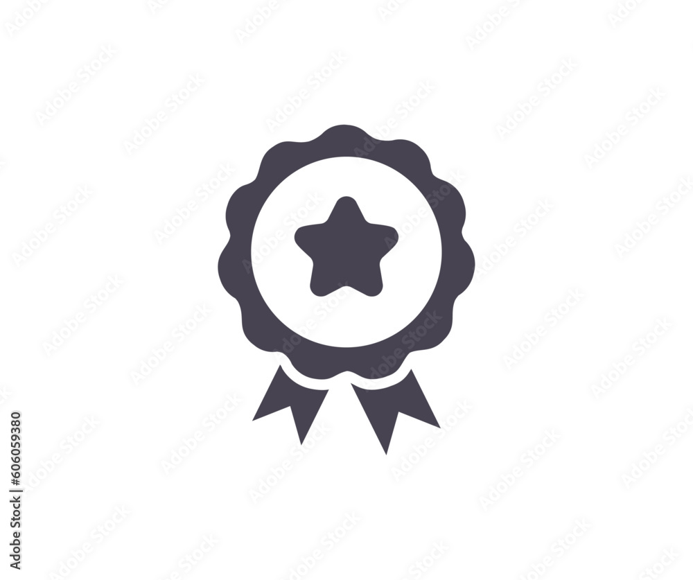 Certified medal icon. Certified badge. Certified star emblem badge ...