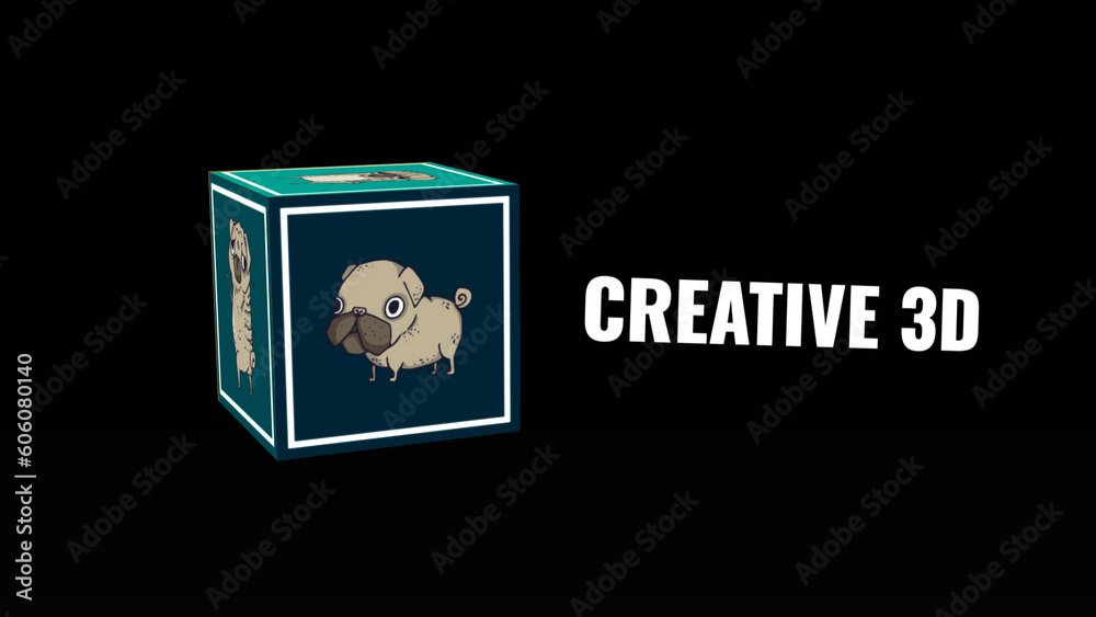 Creative 3D Cube Designer Stock Template | Adobe Stock