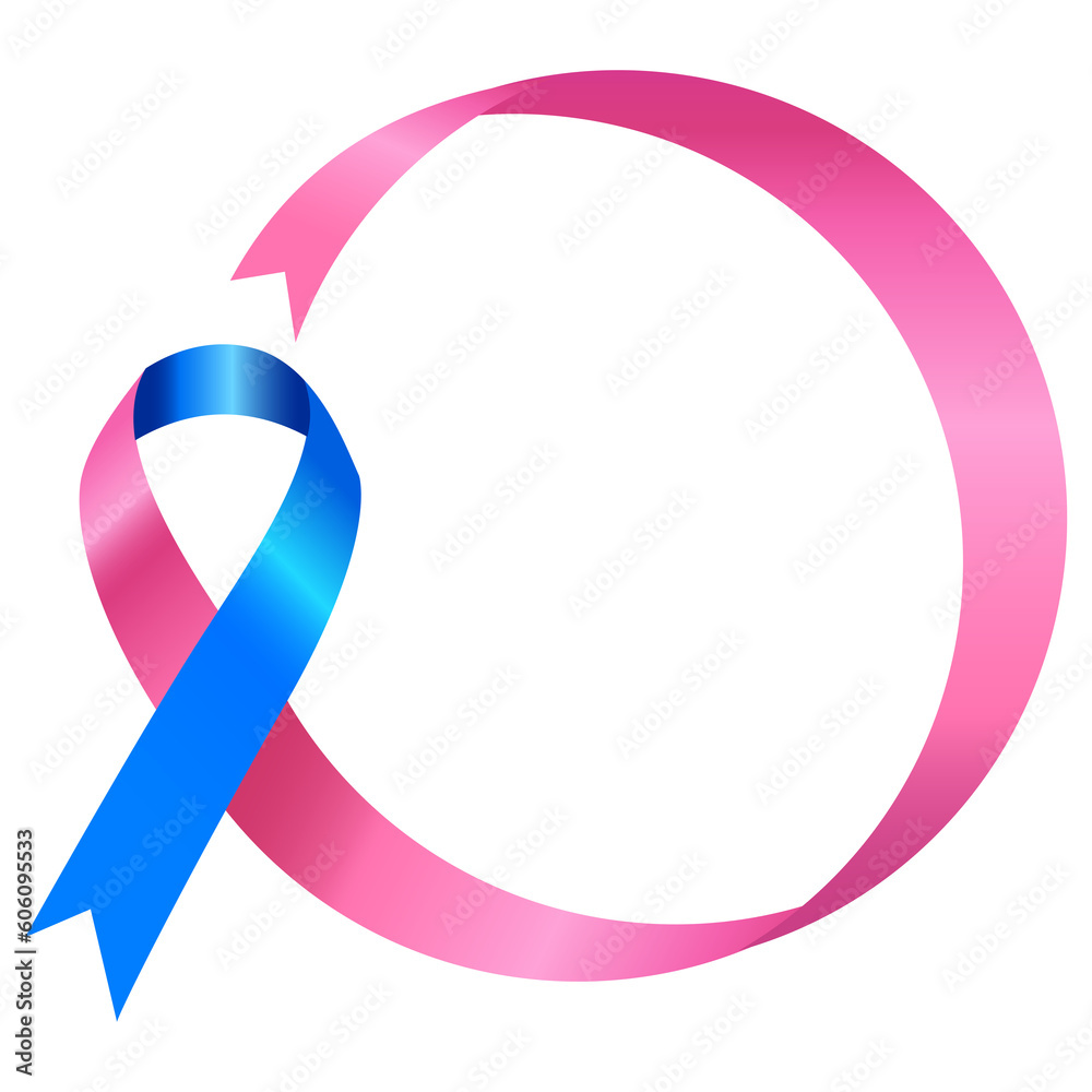 The pink and blue ribbon is a symbol for promoting: Baby loss awareness ...