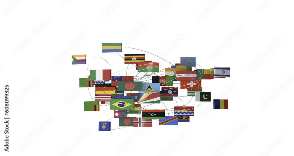 Globe International World Flags - PNG transparent Stock Illustration ...
