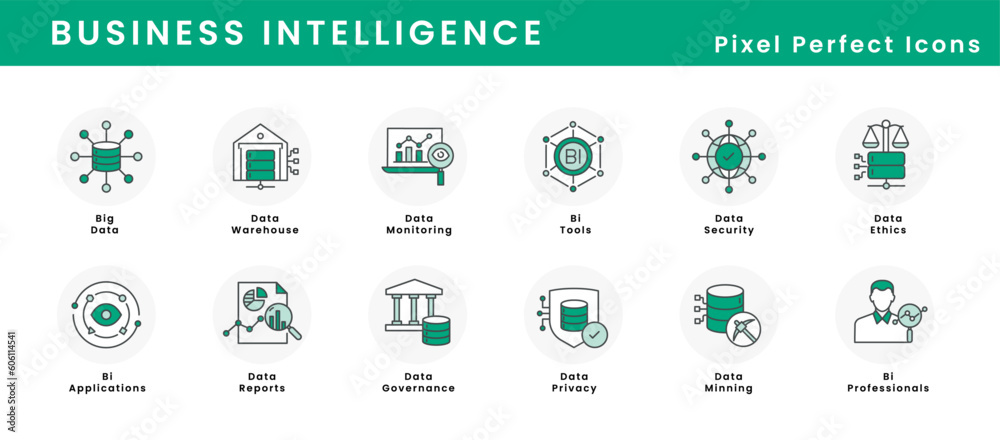 Business Intelligence Icons - A Set of High-Quality Icons for Business ...