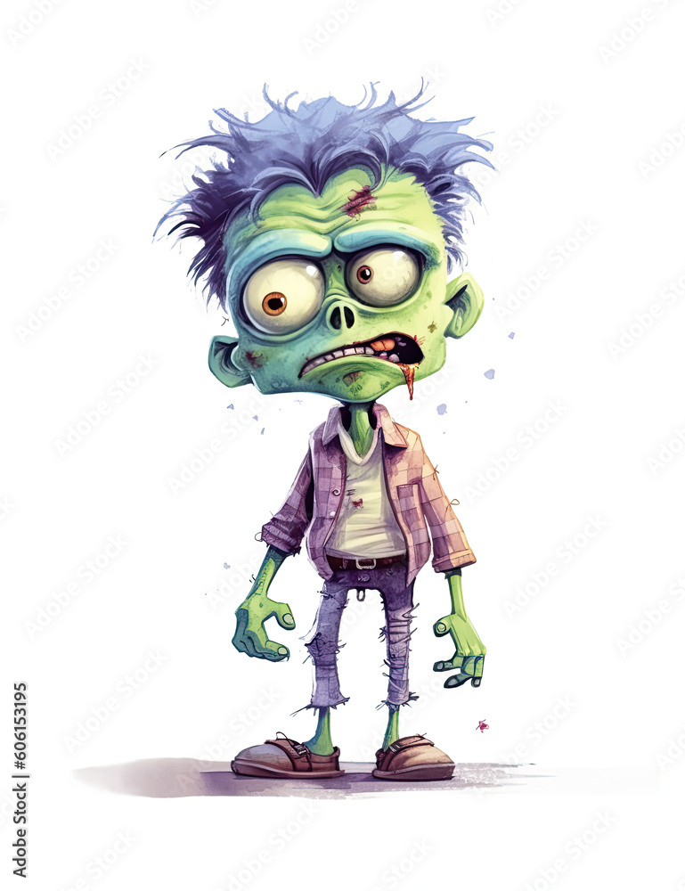 Zombie Cartoon Characters Drawings