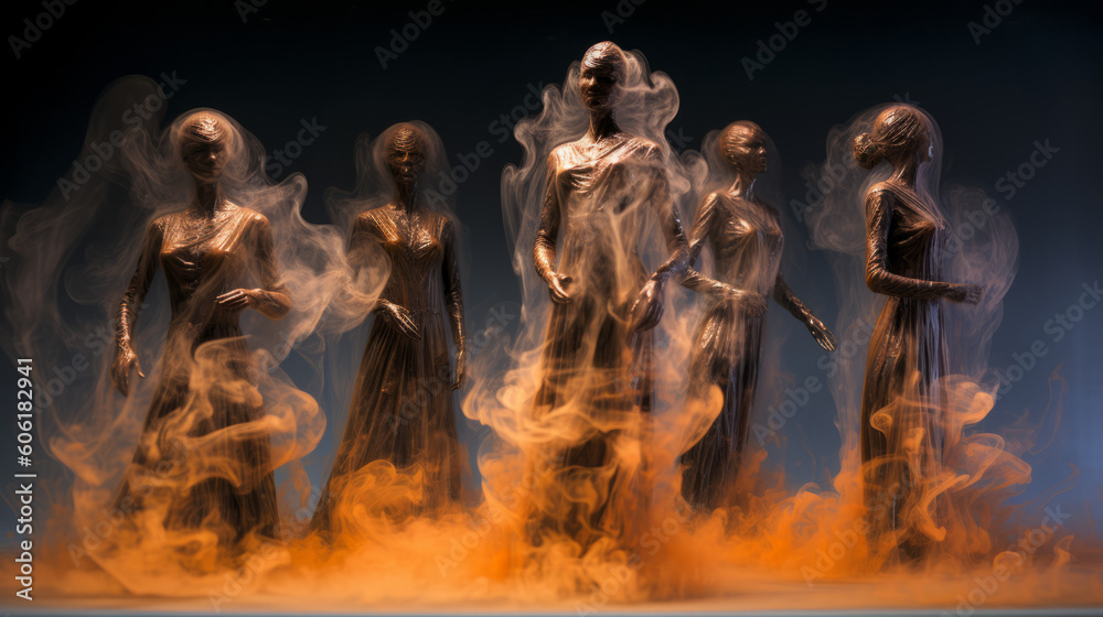 Monument or memorial to people who were burned in the fire and ...