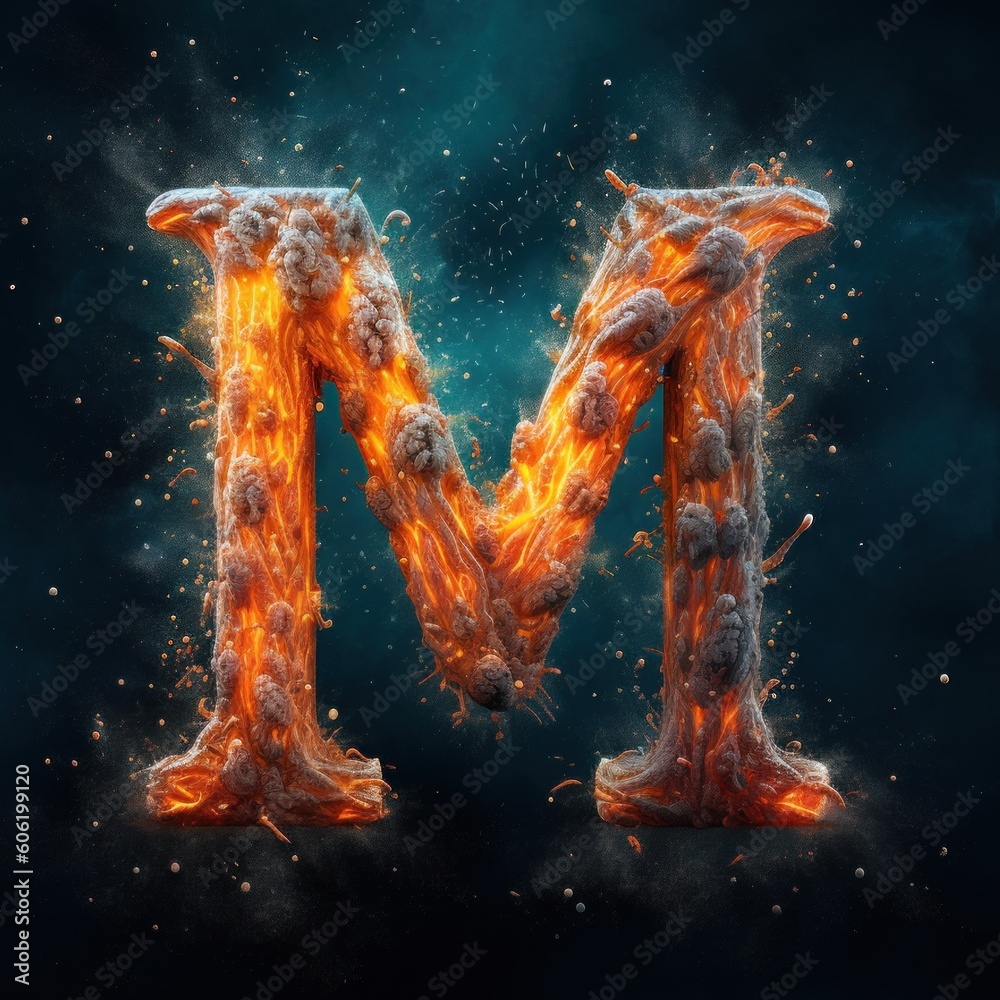 AI-image-letter_M_using_typography_style_of_realistic_octopus-create ...