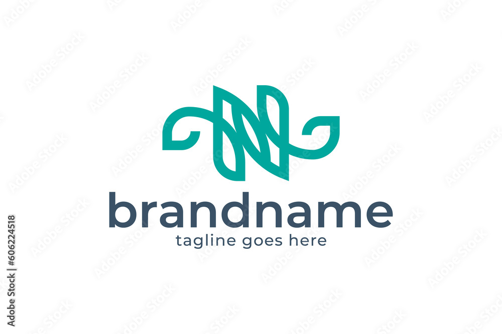 unique letter n logo design, n logo design, marketing logo, beauty logo ...