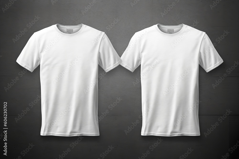 Blank clean t-shirt mockup, isolated, front view. Empty t-shirt model ... Blank clean t-shirt mockup, isolated, front view. Empty t-shirt model ...