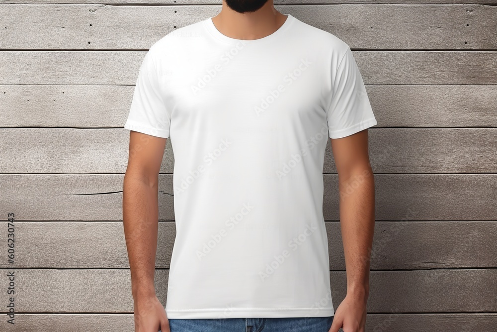 Blank clean t-shirt mockup, isolated, front view. Empty t-shirt model ... Blank clean t-shirt mockup, isolated, front view. Empty t-shirt model ...