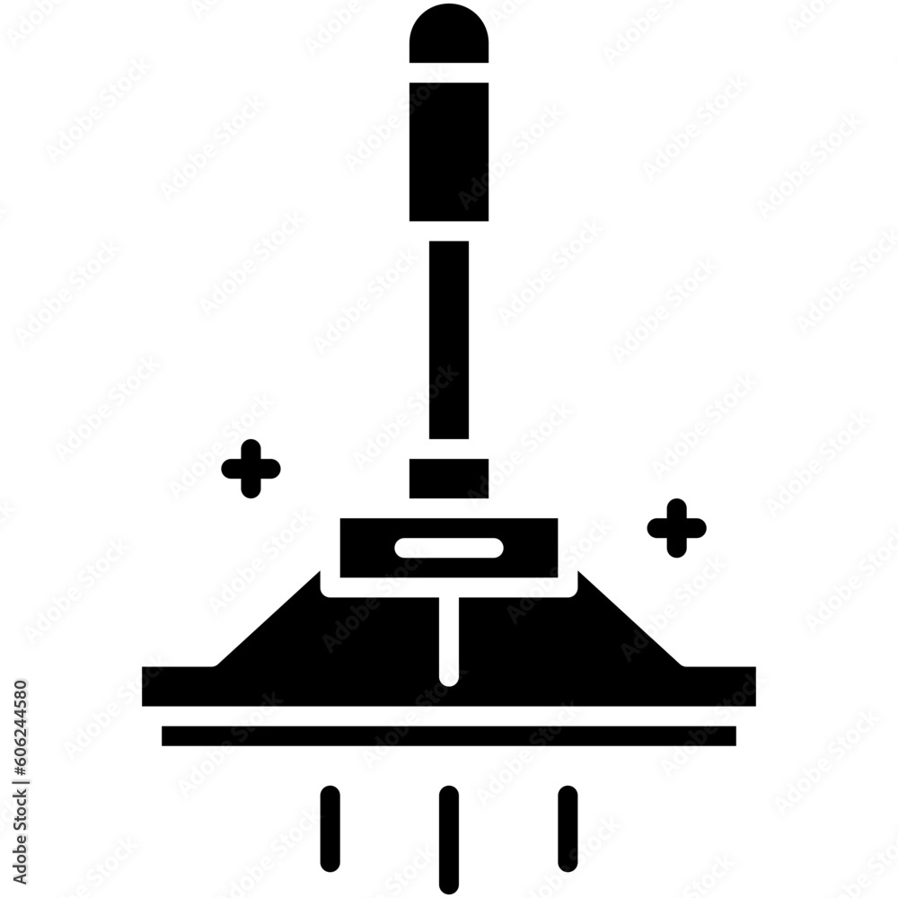 Squeegee Icon. Window Wiper Glass Cleaning Symbol Stock Illustration ...