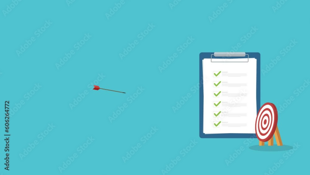 Checklist with all tasks completed. Successful completion of business ...