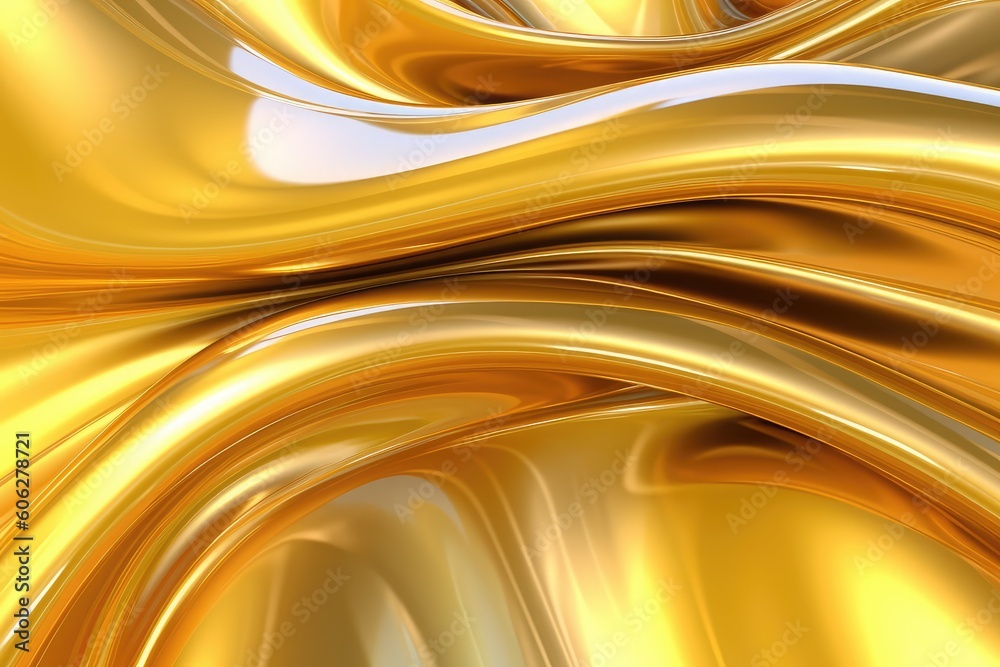 Bright metallic gold, streams of various gradient gold colors ...
