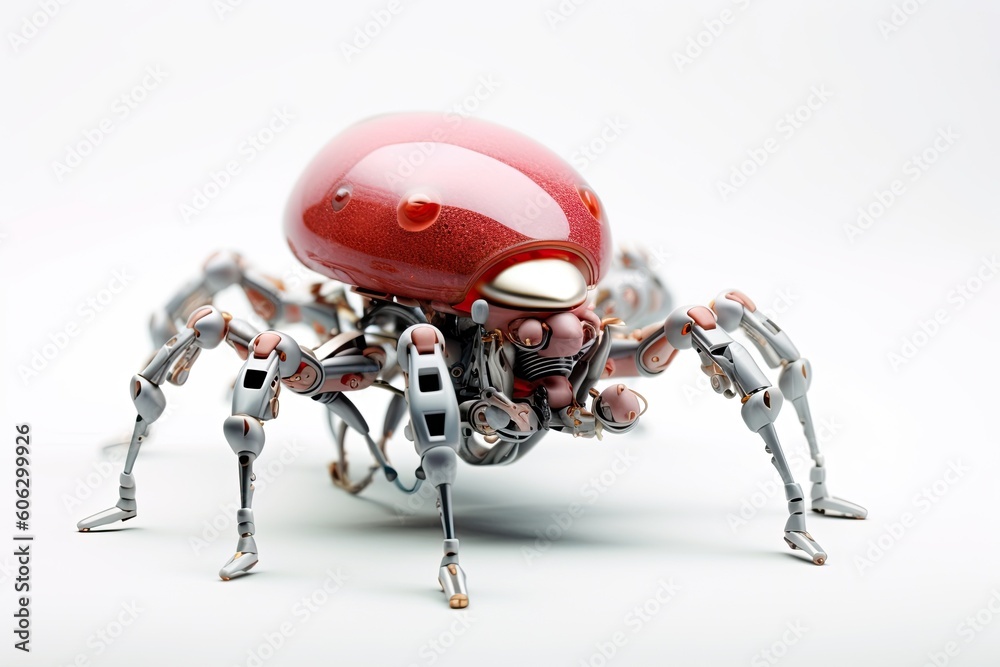 Nanorobot on white with specialized tools of anti-cancer agents, it can ...