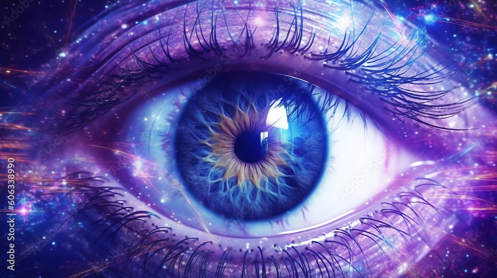 The mystery of the third eye background wallpaper. generative AI Stock ...