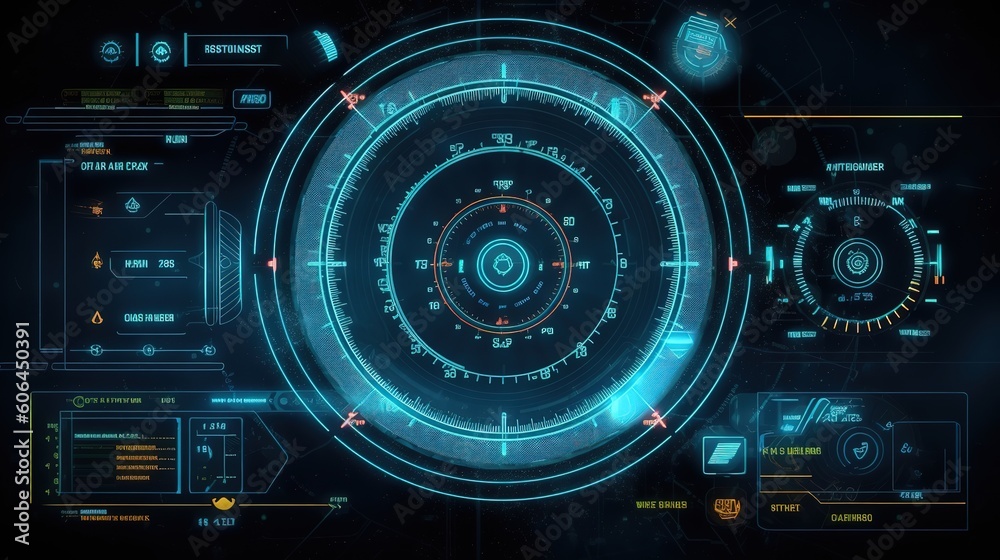 Hud callout titles.Hud,GUI for game background design. Technology ...