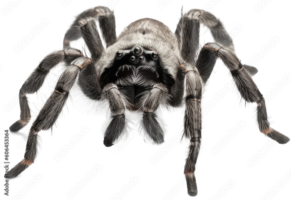 Tarantula spider isolated on a transparent or white background as PNG ...