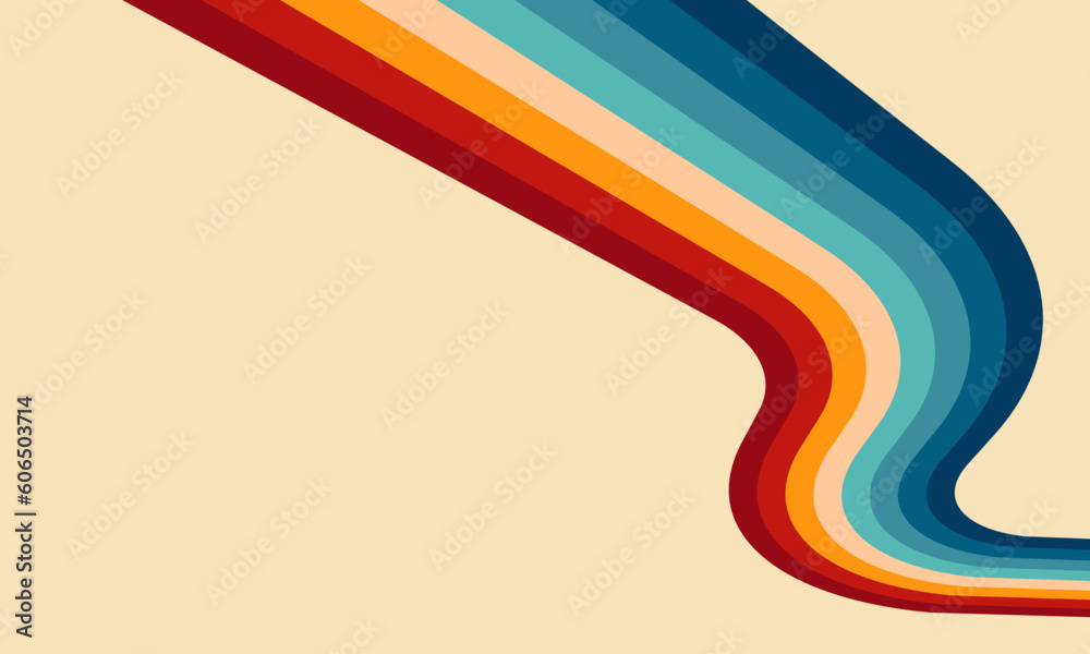 Vintage Striped Backgrounds, Posters, Banner Samples, Retro Colors from ...