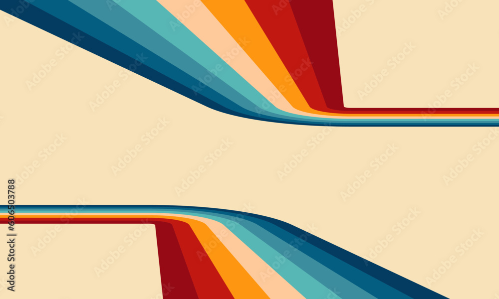 Vintage Striped Backgrounds, Posters, Banner Samples, Retro Colors from ...