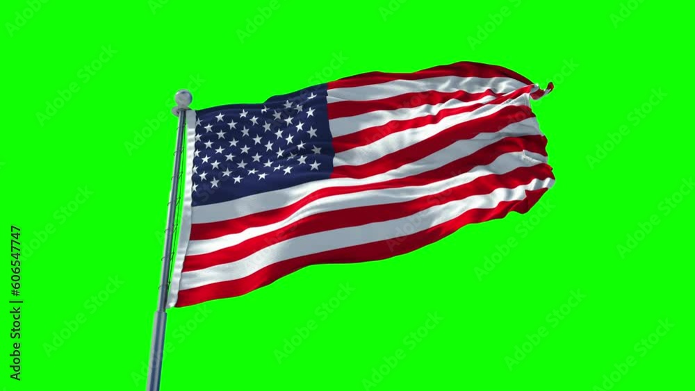 American Flag Green Screen, 4 th july Independence Day USA ...